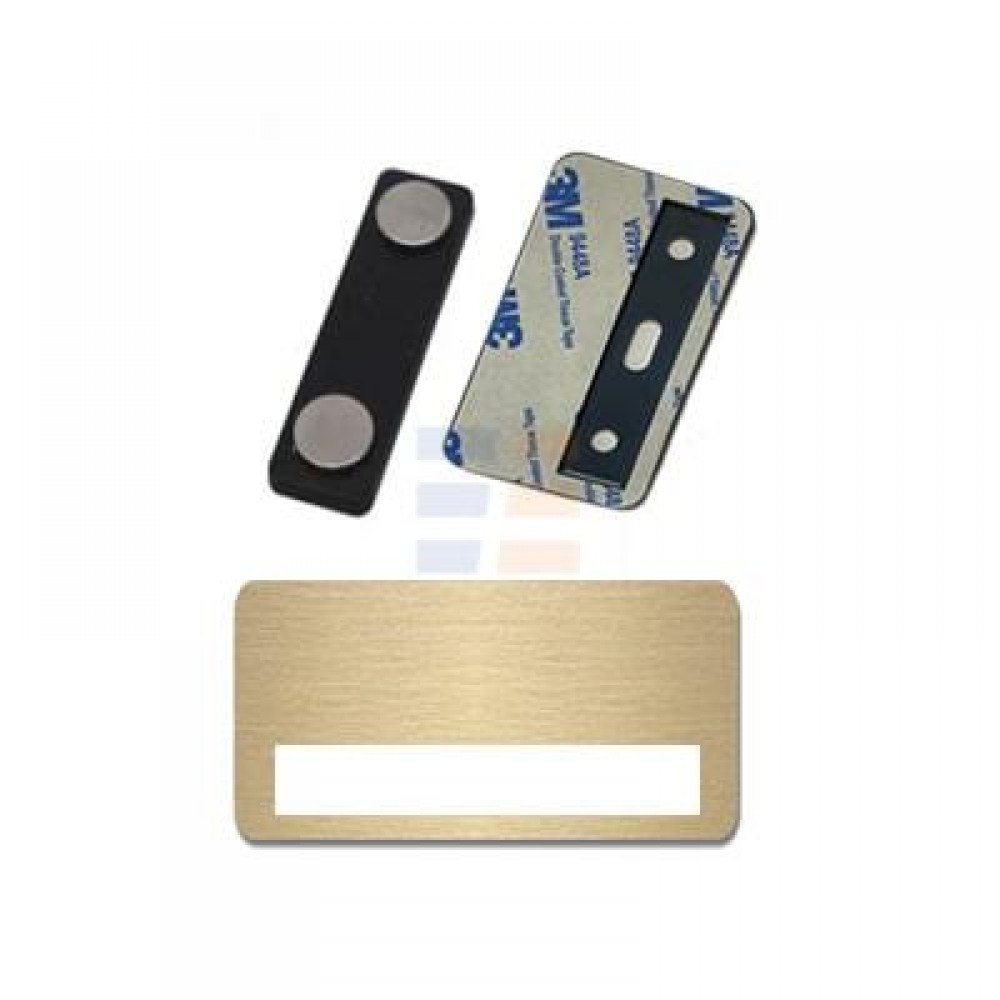 Ecuson cu Fereastra Magnetic de Sublimare, Gold - SB-BDJ-WD-GD